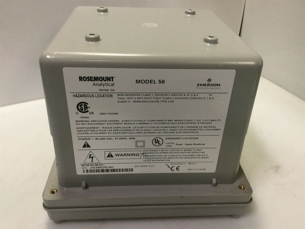 56-03-22-38-HT ANALYZER DUAL-INPUT CONTROL 265VAC 50/60HZ 20-WATT