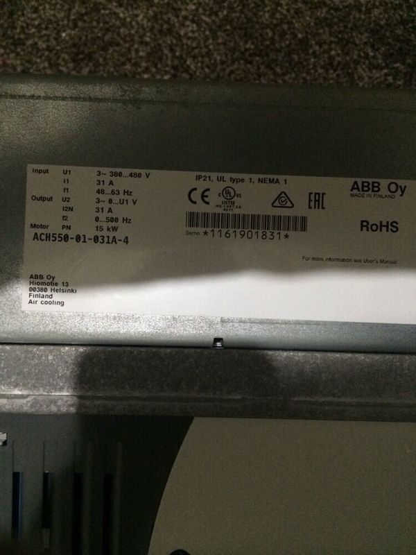 ACH550-01-031A-4 AC HVAC DRIVE 550 SERIES IEC INSTALLATION SETUP 380 ...