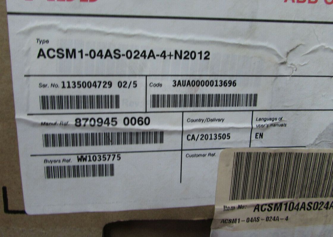 ACSM1-04AS-024A-4+N2012 ACSM1 SERIES IP20 11 KW 24 AMP 3 PHASE 380-480 ...