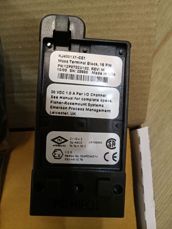 KJ4001X1-CE1 Delta V Mass Terminal Block 16 Pin ,30 VDC at 1 A per ...