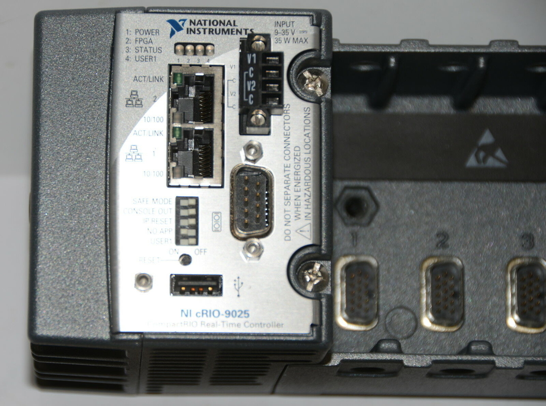National Instruments CRIO-9025 Real-Time Controller Conformal Coating 21.5 Oz 800 MHz 480 Mb/S ...