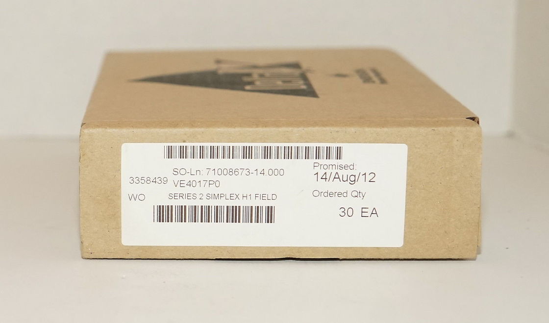 EMERSON VE4017PO Simplex H1 Fieldfbus I O Interface Card 300mA 9 - 32 ...
