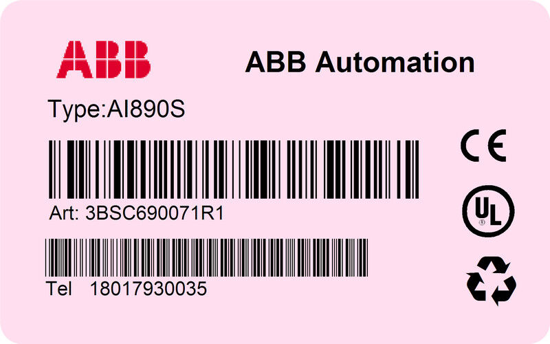 ABB S800 I / O Module AI 890 Analog Input AI890 3BSC690071R1 New ...