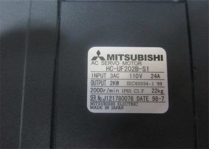 2.0KW Mitsubishi AC Servo Motor HC-UF202BW01-S4 110V 24A 2000R/MIN