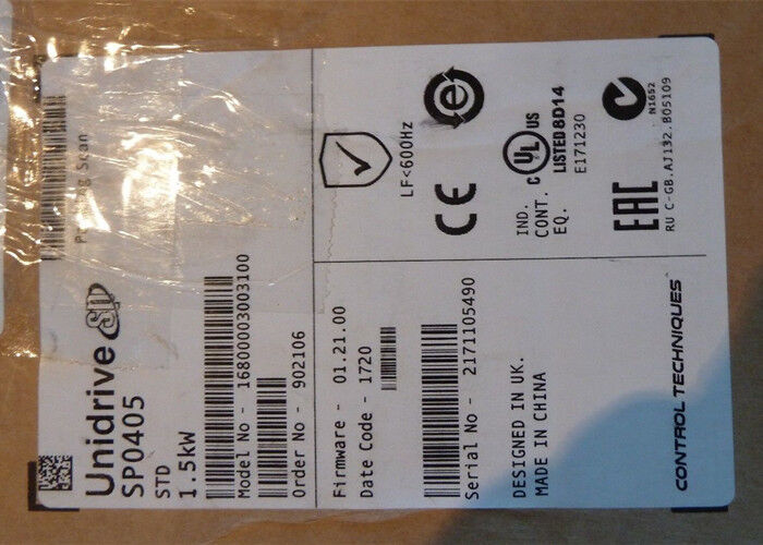 Nidec Control Techniques Drive SP0405 Unidrive SP 1.5kW Inverter 4.2A ...