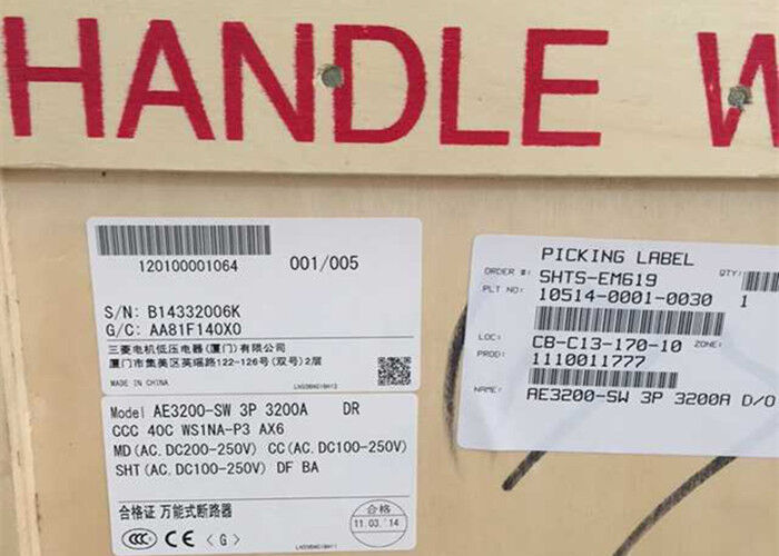 Japan MITSUBISHI Electric Air Circuit Breaker AE3200-SW 3P 3200A Low ...