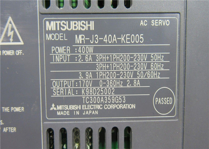 NEW MITSUBISHI MELSERVO-J3 400W AC Amplifier MR-J3-40A-KE005 Industrial ...