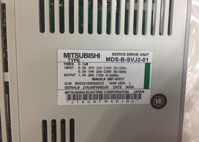 Mitsubishi electric drives MDS-B-SVJ2-01 Industrial AC Servo Motor Drive Unit 0.1KW 0.9A