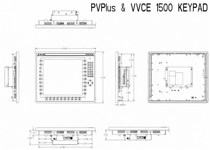 Allen Bradley PanelView Plus 7 Standard 2711P-T12W22D8S-B HMI touch ...