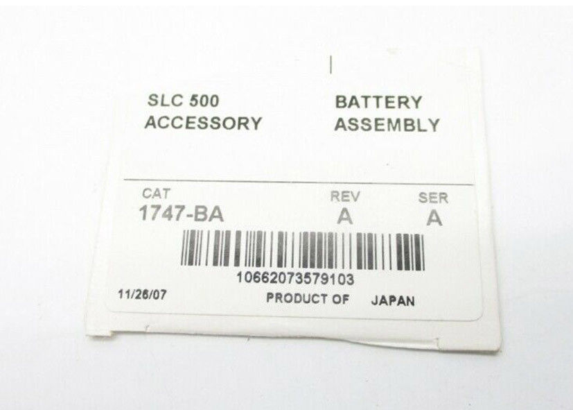 AB 1747-BA ， SLC 500 Lithium Battery ， Voltage Of 3 Volts.