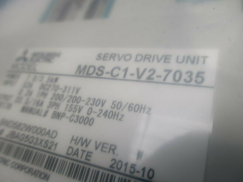 Mitsubishi MDS-SERVO-DRIVES | MDS-C1-V2-7035 SERVO DRIVE DUAL 7.0KW AND 3.5KW