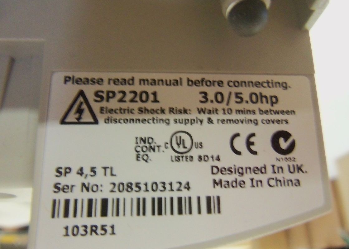 SP2201 EMERSON Control Techniques Unidrive SP Without Keypad 230 VAC