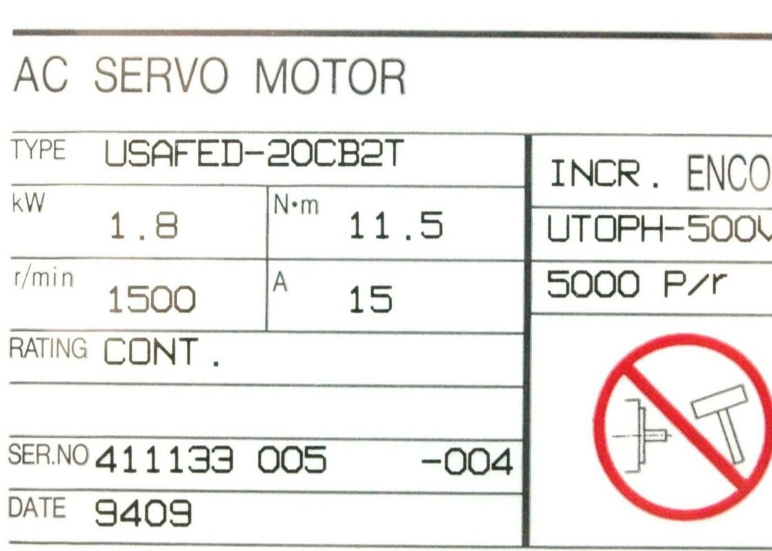 USAFED-20CB2T brand new and original, With Encoder 5000 pulses/rev ...