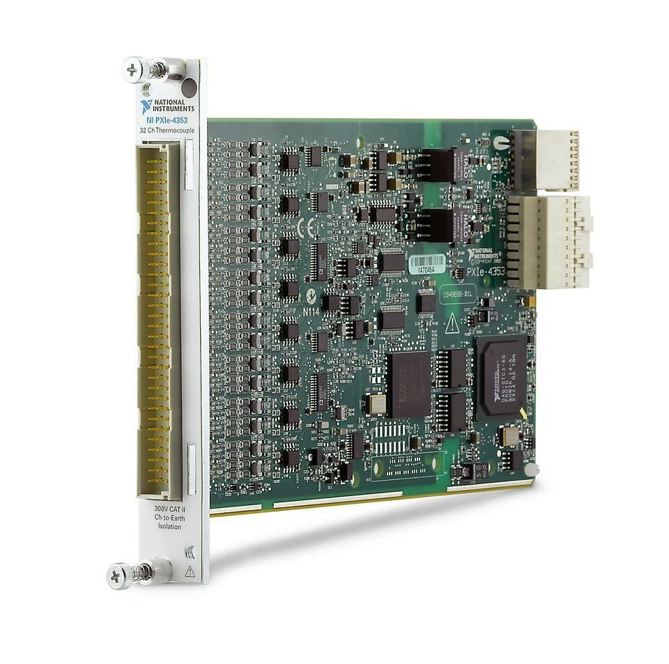 NI PXIe-4353 PXI Temperature Input Module 300 V Bank Isolation Delta Sigma